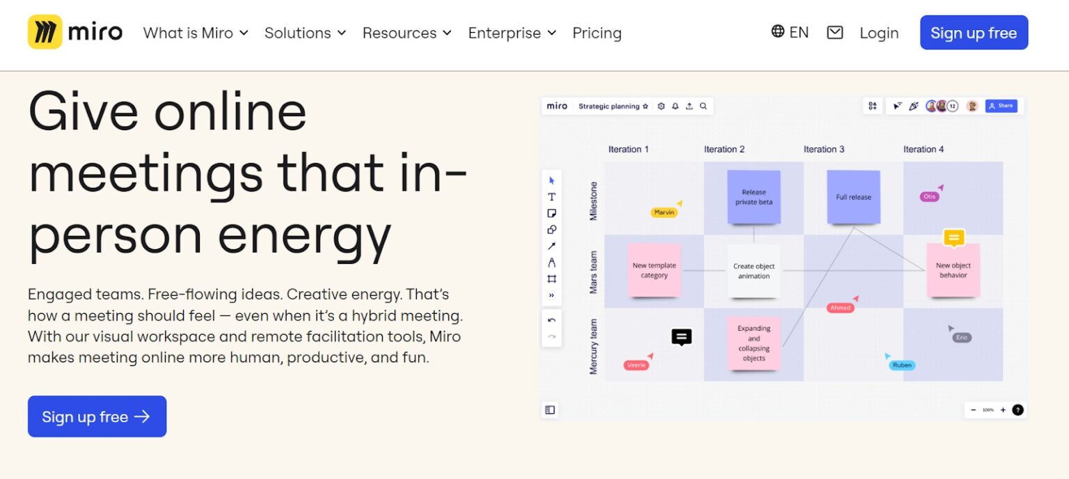【Miro 教學】免費線上白板，便利貼+心智圖，遠距協作必備！ - ProjectManager