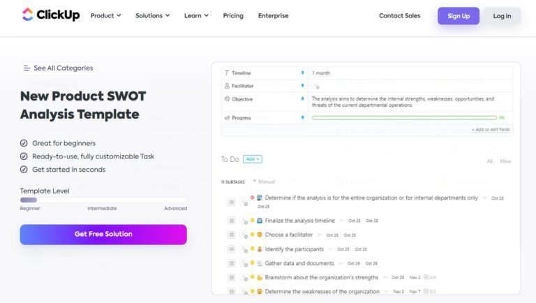 【SWOT分析 2026】5步驟撰寫教學｜範例＋免費模板下載 - ProjectManager