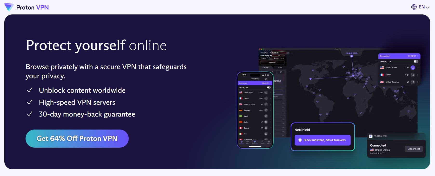 【ProtonVPN下載】使用教學全解 | Proton VPN免費試用+測評！ - ProjectManager